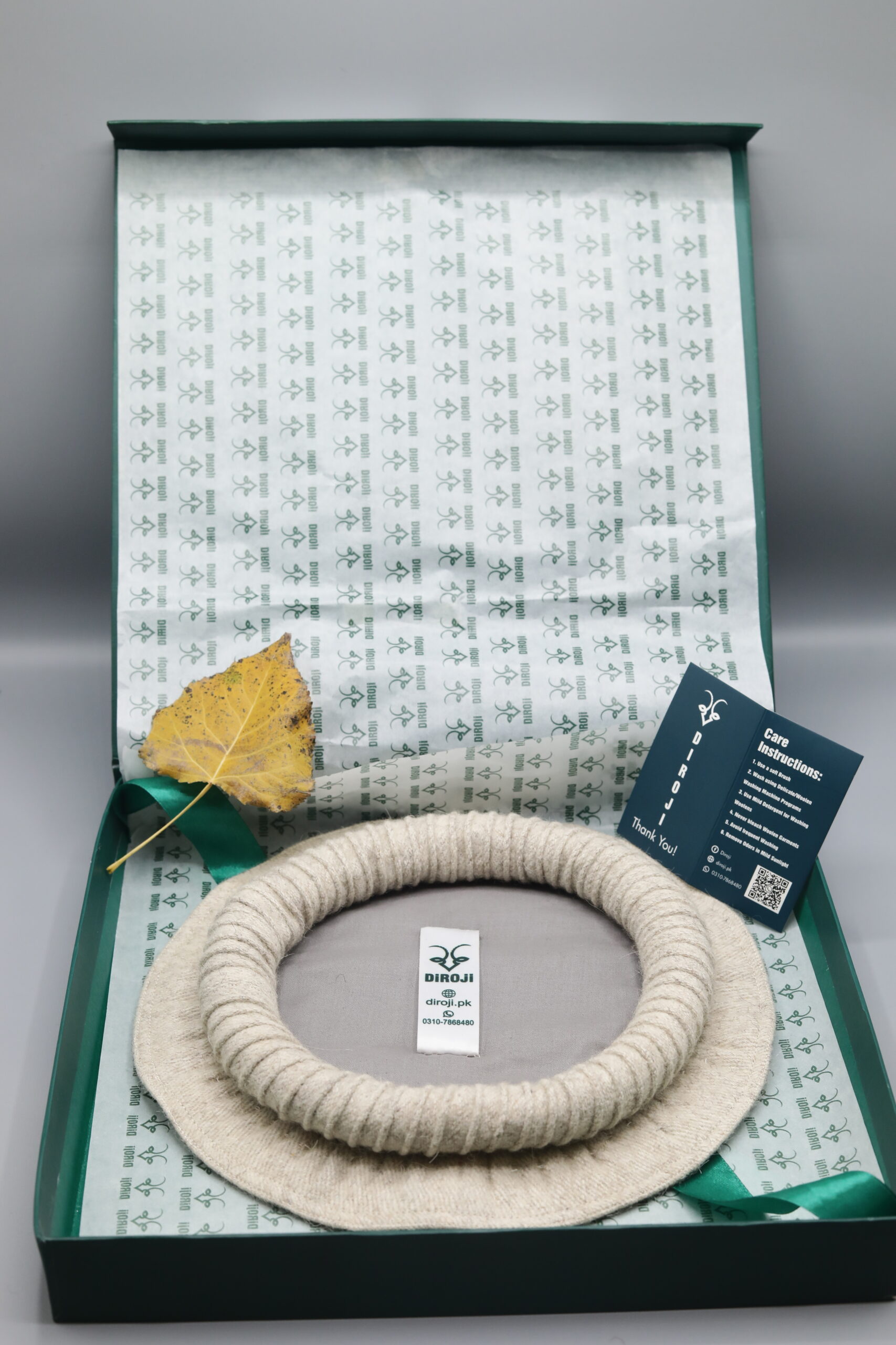 Foggy Grey Luxury Hand Made Pure Woolen Pakol Cap – DIROJI